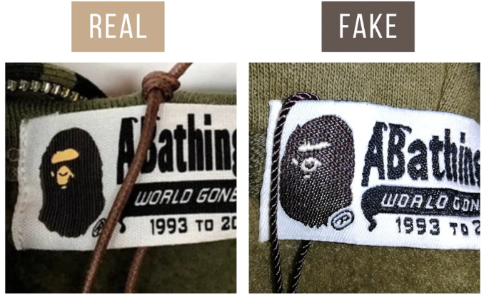 Phân biệt Hàng giả vs Hàng thật đồ BAPE