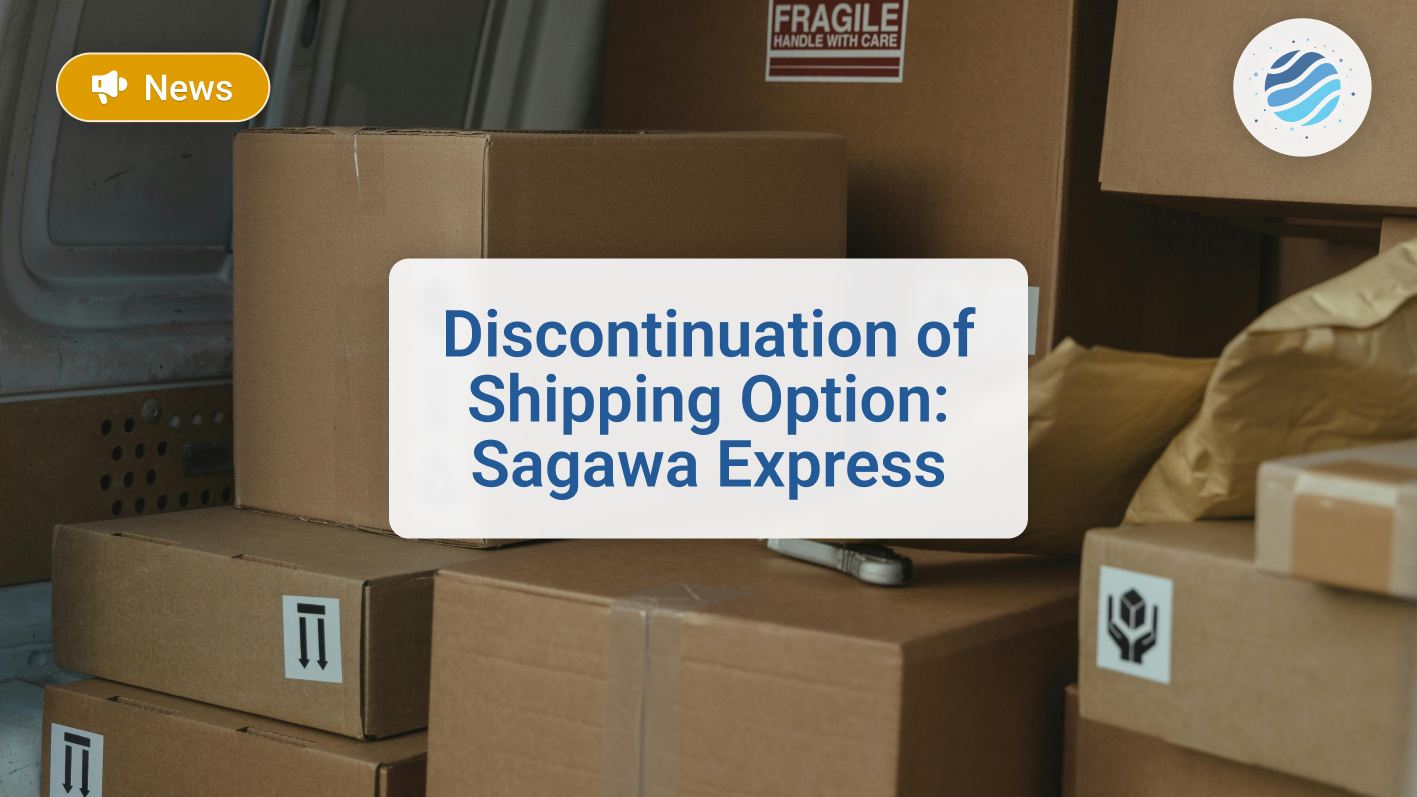 Discontinuation of the Sagawa Express Shipping Method in December 2025